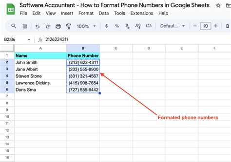 How To Format Phone Numbers In Google Sheets Easy Methods