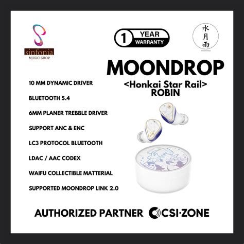 Jual Moondrop X Honkai Star Rail Robin Limited Edition True Wireless Tws Earbud Shopee Indonesia