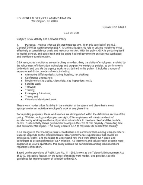 Telework Agreement Templates Pdf Download Fill And Print For Free Templateroller