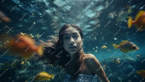 Creative Underwater Documentary Style Photoshoot Realistic Under Water