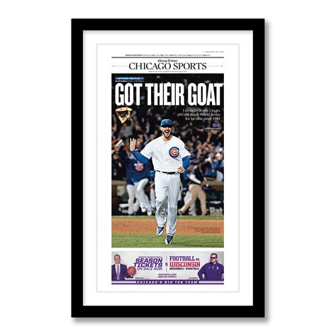 Chicago Cubs 2016 Nlcs Champions Sports Front Page Poster Chicago