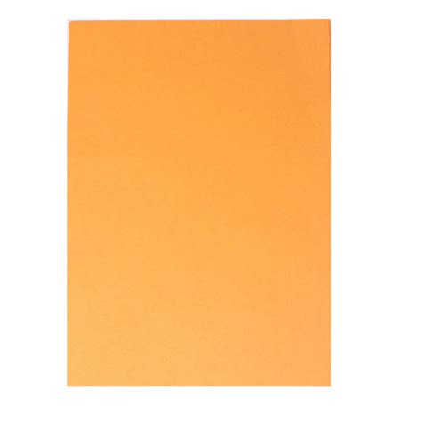Justkraft A4 Cardstock Color Paper 120 Gsm Pack Of 10 Light Orange