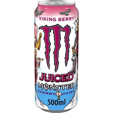 Monster Juiced Viking Berry 12 Pack Fruit Juice Energy Drink 500ml