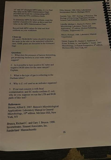 Solved Ancise 3 Coliform Analysis Of Water The Term