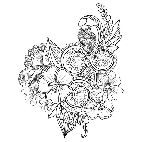 Zentangle Art Flower Zentangle Art Flower Zendoodle Zentangle Art