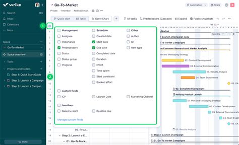 Gantt Chart In Wrike Wrike Help Center
