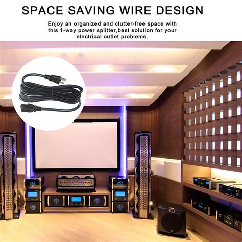 Cord Cable Desktop Computer 3 Prong Us Power Cable 6ft 18awg C13