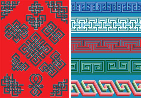 Mongolian Ornaments And Patterns