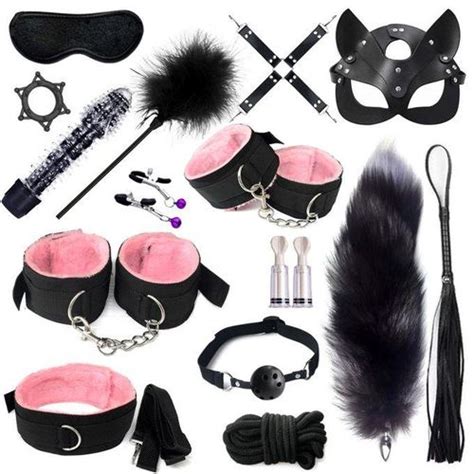 Generic 15pcs Bdsm Adults Sexual Toys Set Fox Tail Anal Plug Dance Mask