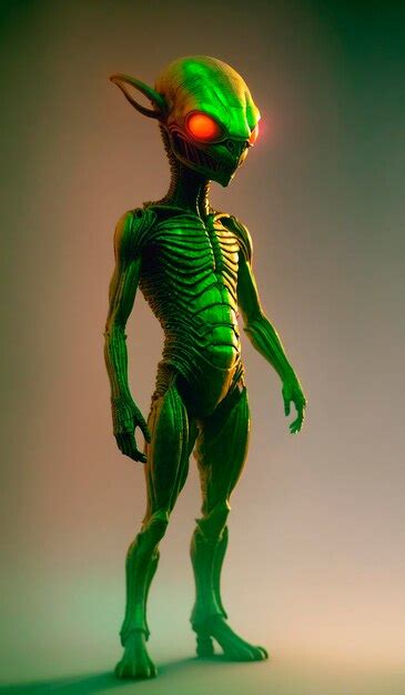 Premium Ai Image Portrait Of An Alien A Creepy Humanoid Generative Ai