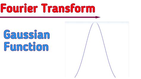Fourier Transform Of Gaussian Functionmathematical Physicsdelhi