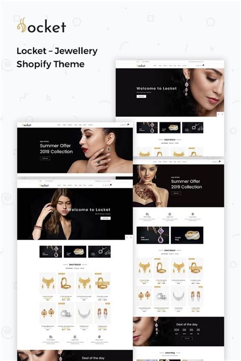 Locket Jewellery Shopify Theme Jewelry Lockets Jewelry Website