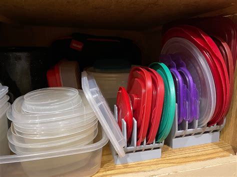 Tupperware Lid Plate Organizer Etsy