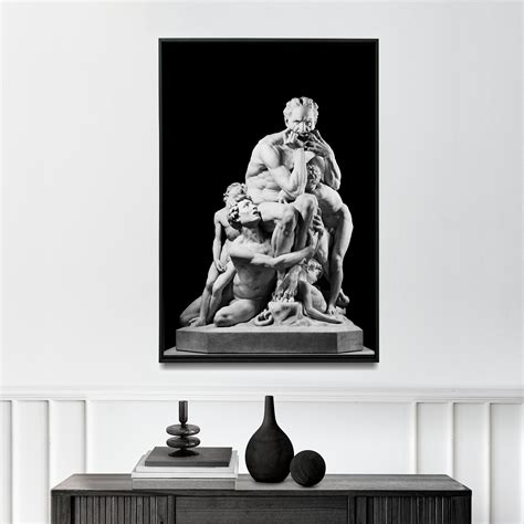 Dantes Inferno Poster Ugolino And Sons Marble Sculpture Print Etsy