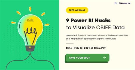 [webinar] 9 Power Bi Hacks To Visualize Obiee Or Oac Oas Data