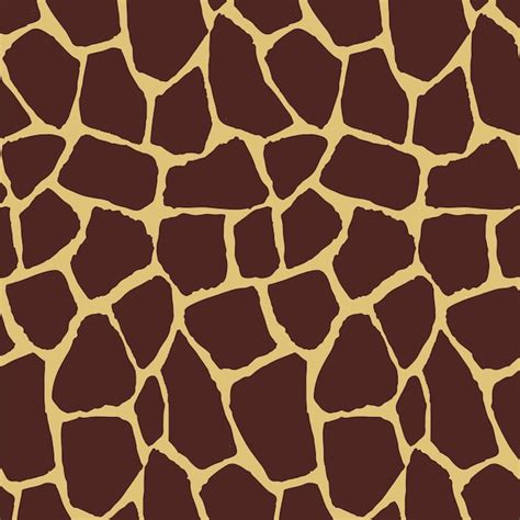 Premium Vector Giraffe Print Background Seamless Pattern