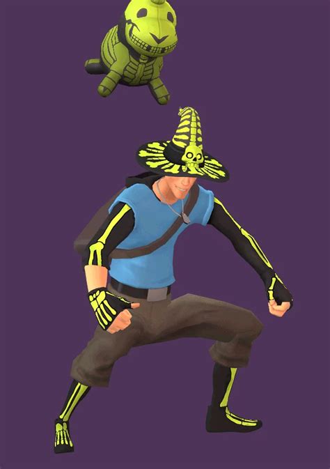 Scouts Neon Skeleton Halloween Costume Scrolller