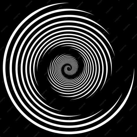 Premium Vector White Vortex Pattern