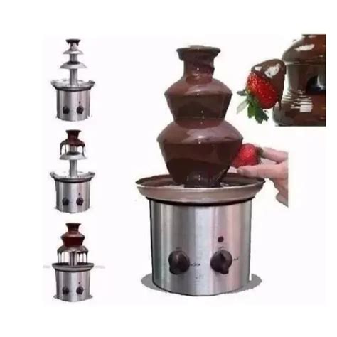 Fonte Cascata De Chocolate Luxor Cor Prateado Shopee Brasil