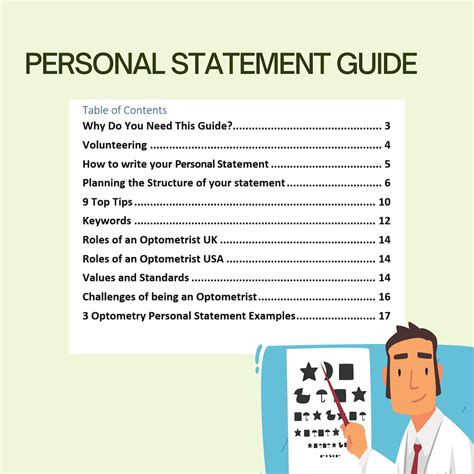 Optometry Personal Statement Guide Instant Digital Download Etsy