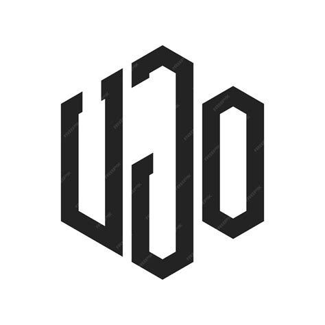 Premium Vector Ujo Logo Design Initial Letter Ujo Monogram Logo Using