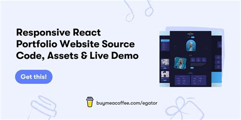 Responsive React Portfolio Website Source Code Assets And Live Demo