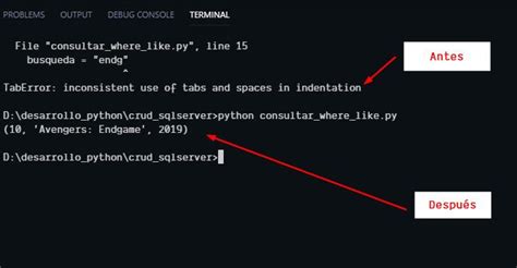 Solución A Taberror Inconsistent Use Of Tabs And Spaces In