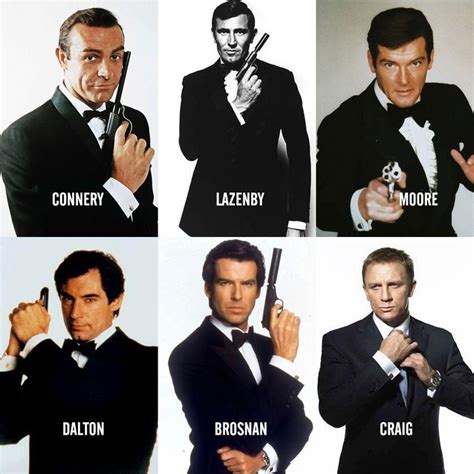 Order Of Bond Actors 60 Photos Moonagedaydreamfilm