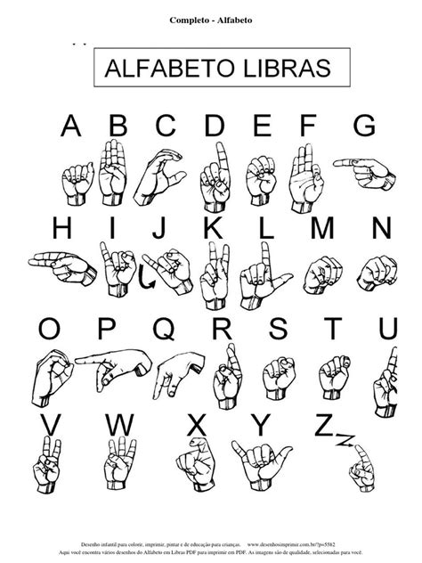 Alfabeto Em Libras Pdf Para Imprimir Completo Pdf
