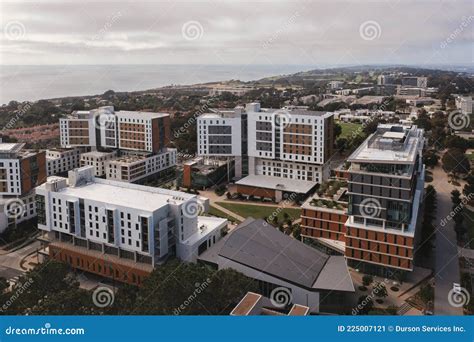 Aerial Shot Of Ucsd Campus Buildings San Diego La Jolla Stock Image