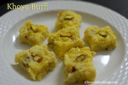 Khoya Barfi Recipe Mawa Burfi How To Make Burfi With Khoya