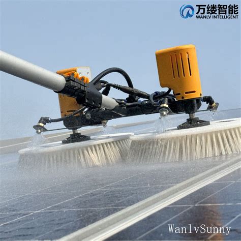 Oem Solar Panel Cleaner Photovoltaic Cleaning Machine Double Disc