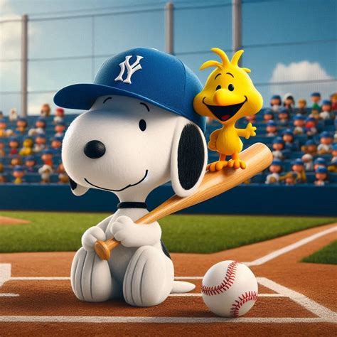 Snoopy Playing Baseball ⚾ Snoopy Charlie Brown