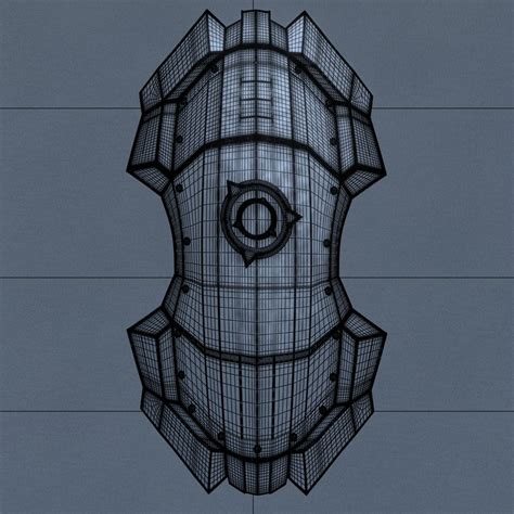 Sci Fi Shield 3d Model 10 Max Obj Fbx Stl Free3d