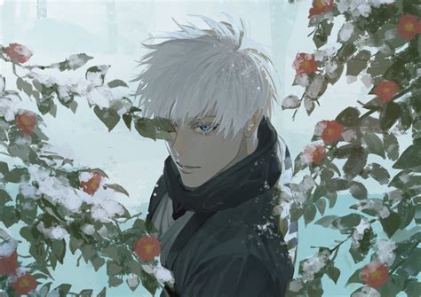 Safebooru 1boy Black Coat Blue Eyes Branch Coat Colored Eyelashes