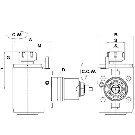 Bmt Radial Drilling Milling Head Er25 L65 Mm With External Coolant For