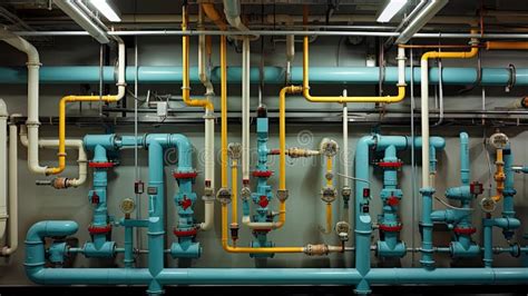 Fixtures Commercial Building Plumbing Stock Illustration Illustration