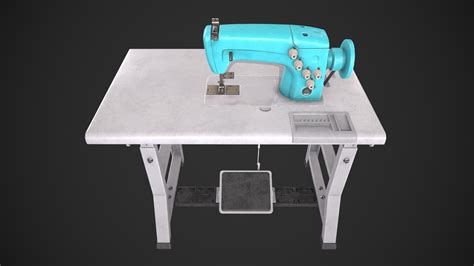 Sewing Machine And Table 3d Model By Yn Delmund