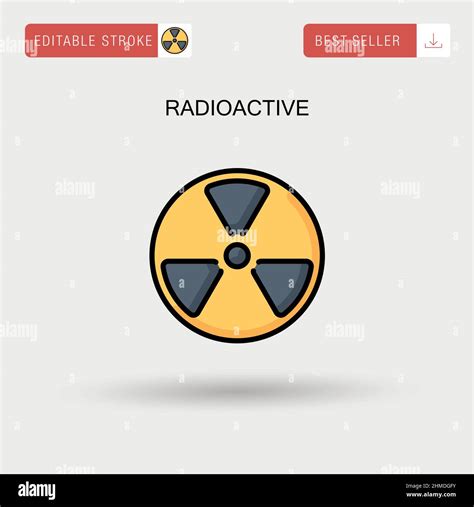 Radioactive Simple Vector Icon Stock Vector Image And Art Alamy