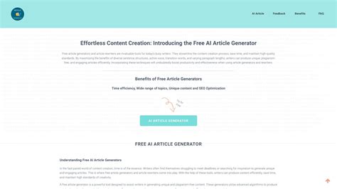 Articlegeneratoronline An Ai Powered Tool For Easy Content Creation