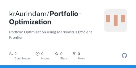 Github Kraurindamportfolio Optimization Portfolio Optimization