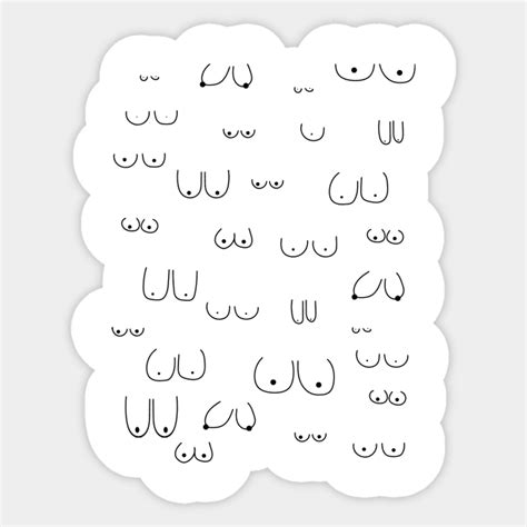 Boobs Body Positive Sticker Teepublic