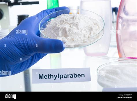 Noxious Additives In Cosmetics Laboratory With Chemical Substances