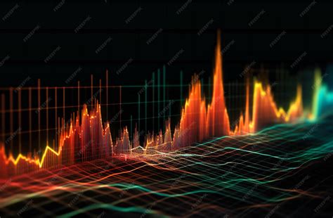 Premium Ai Image A Digital Data Graph Showing An Increase In Technology