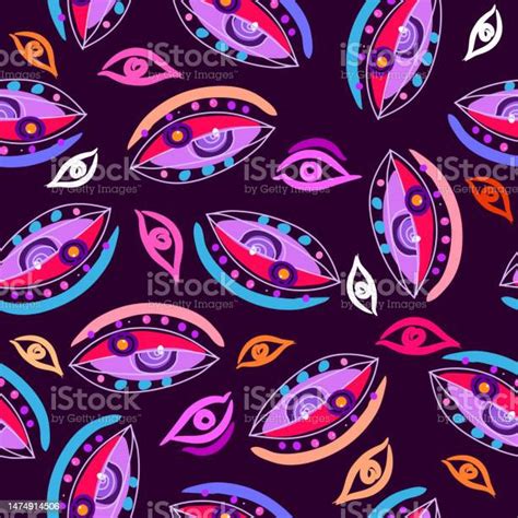 Eye Pattern 2 Stock Illustration Download Image Now Art Boho