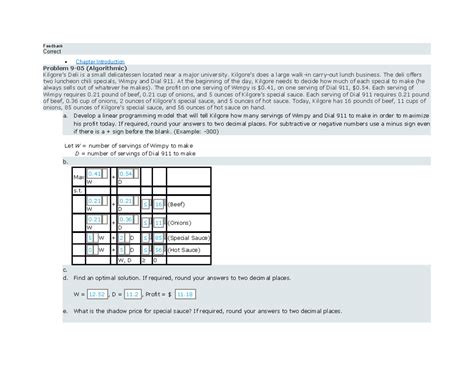 Linear Programming Models For Week 4 7 Assignments In Optimization