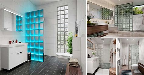 Duchas Con Bloques De Vidrio Y Azulejos 48 Ejemplos De Decoración De