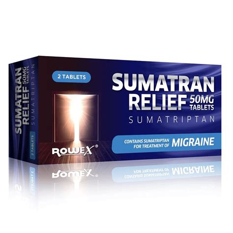 Sumatriptan 50 Mg Tablets For Migraine Relief Medshop Australia