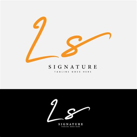 Premium Vector L S Ls Initial Letter Logo Alphabet Ls Handwritten