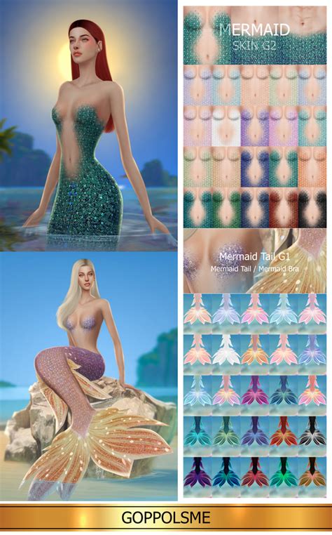 39 Amazing Sims 4 Mermaid Cc Hair Tails Scales More Artofit